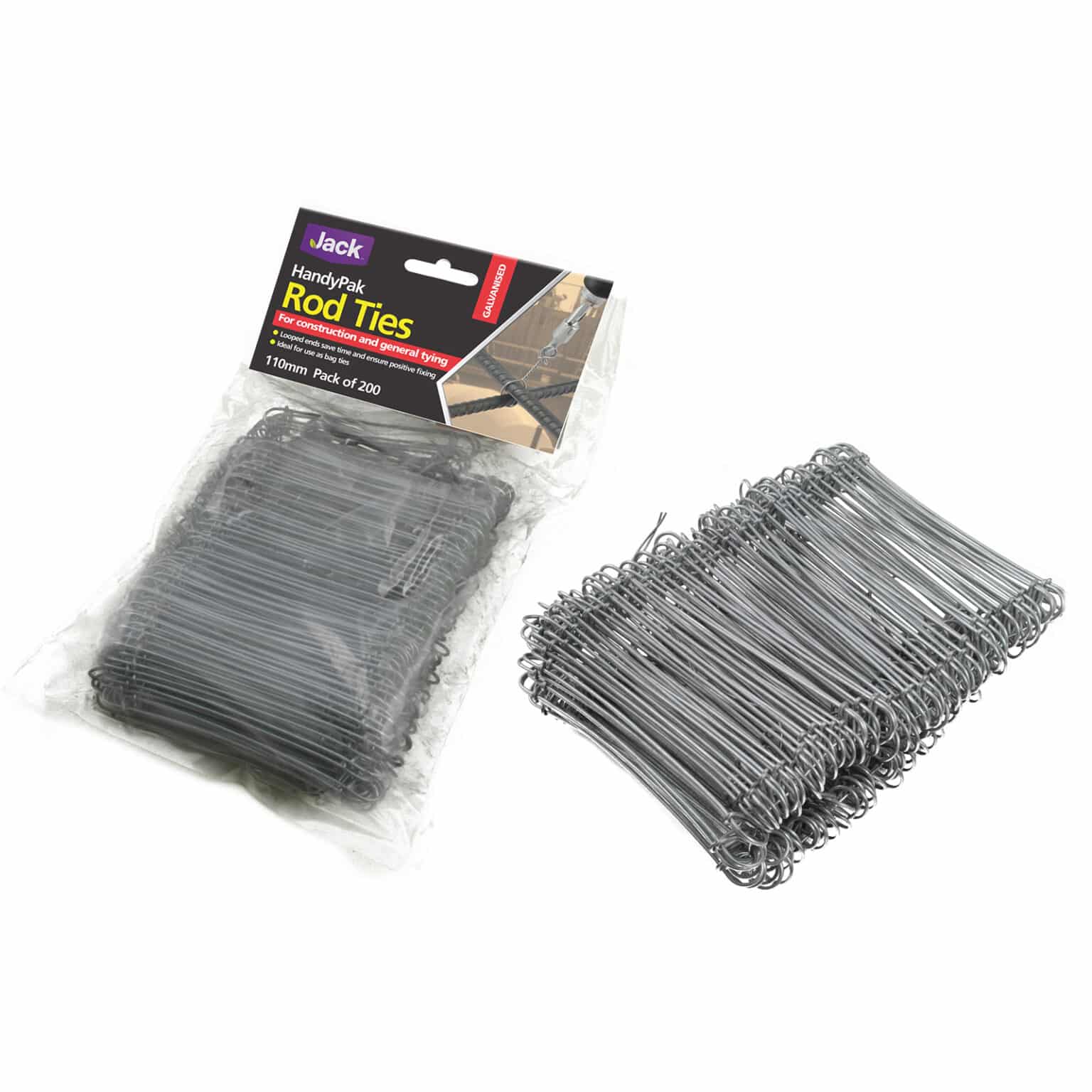 Galvanised Rod Ties | Concrete Rod Ties | Jack Garden Products