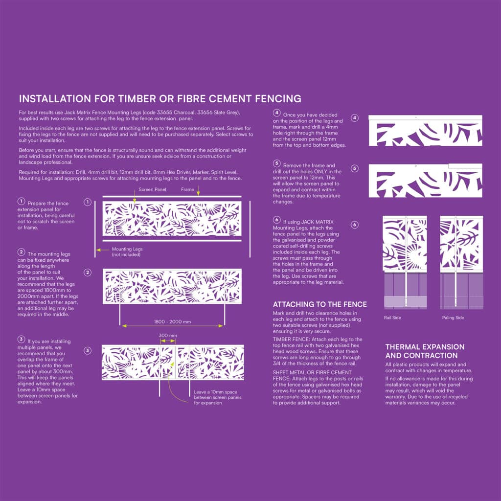 Matrix Fence Extension Classic Lattice | Jack