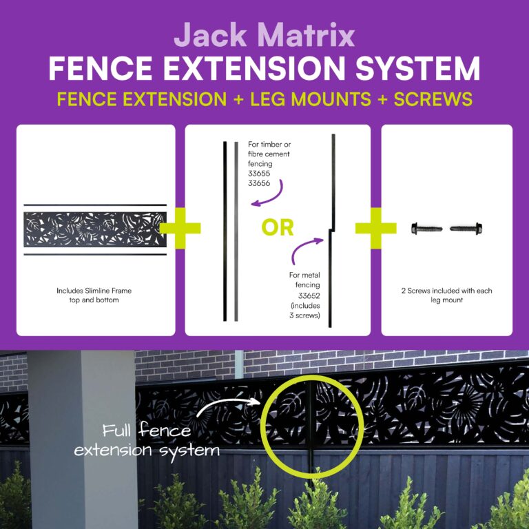 Matrix Fence Extension Tropical | Jack